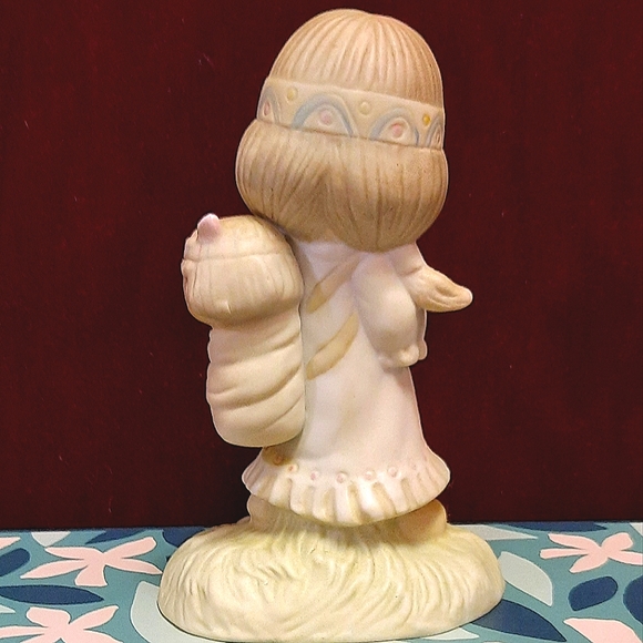 Enesco | Other | Vintage 7s Precious Moments Indian Girl With Baby ...